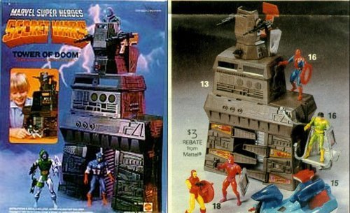 Buy Marvel Super Heroes SECRET WARS "Tower of Doom" Playset VINTAGE ...