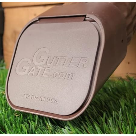Amazon.com : GutterGate Type-A Gutter Downspout Extension (3"x4", Brown ...