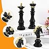 Amazon.com: EMVANV 3pcs Small Chess Statue Decor Set, Resin Figurine ...