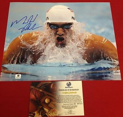 Amazon.com: Michael Phelps Autograph Signed 11x14 Photograph USA Gold ...