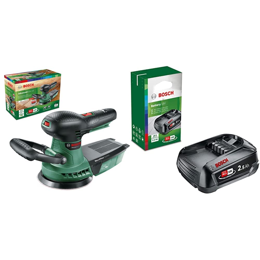 Bosch Home and Garden Cordless Orbital Sander AdvancedOrbit 18 (without ...
