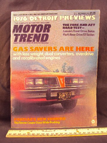 1975 75 September MOTOR TREND Magazine (Features: Test Reports on Fiat ...