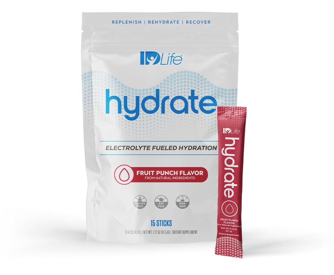 Amazon.com: IDLife Fruit Punch Hydrate Drink Powder - Instant Electrolyte Fueled Hydration with ...