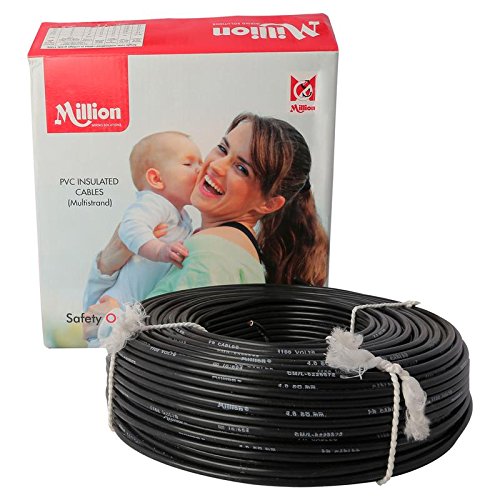 MILLION FR PVC Insulated 4.0SQMM Cables 90 Meter : Amazon.in: Home ...