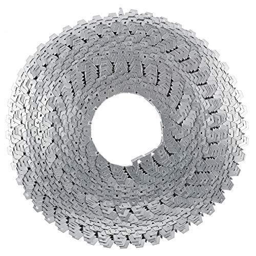 YaeCCC 65 ft Metal Flexible Tack Strip Supplies, Three-Tooth Upholstery ...