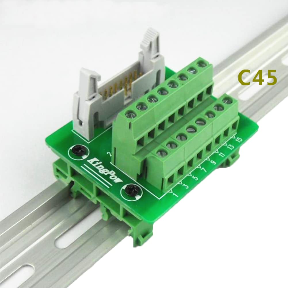 Snapklik.com : IDC16 2x8 Pins Male Header Breakout Board Terminal Block ...