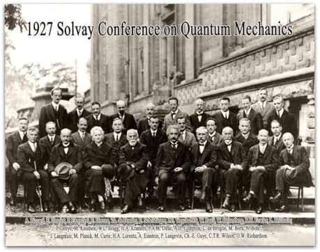 Amazon.com: 1927 Solvay Conference on Quantum Mechanics History Wall ...