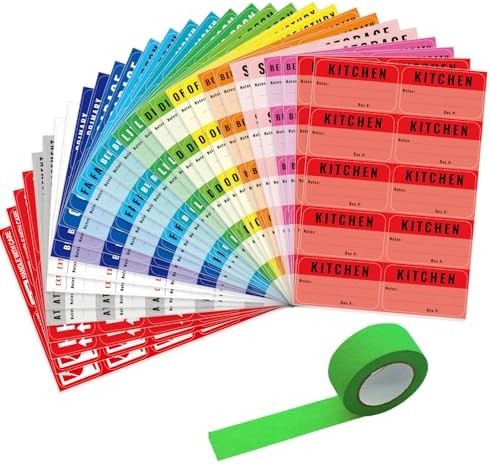 Amazon.com: Large Moving Labels for Boxes Color Coded, 460 Stickers for ...