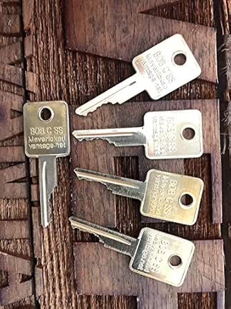 Keys fit Case IH Bobcat Vermeer JLG Grove Terex Timberjack Ingersol ...