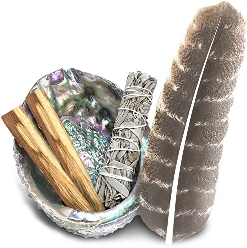 Amazon.com: Smudge Kit - White Sage, Palo Santo, Abalone Shell ...