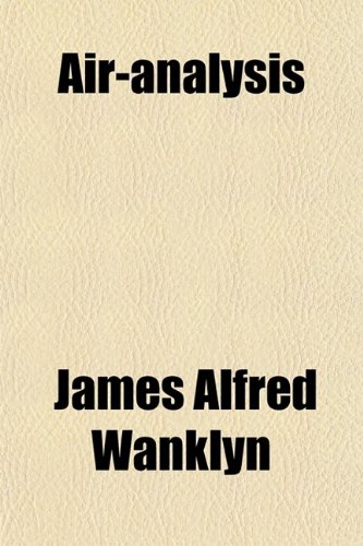 Air-analysis : Wanklyn, James Alfred, Cooper, W. J.: Amazon.in: Books