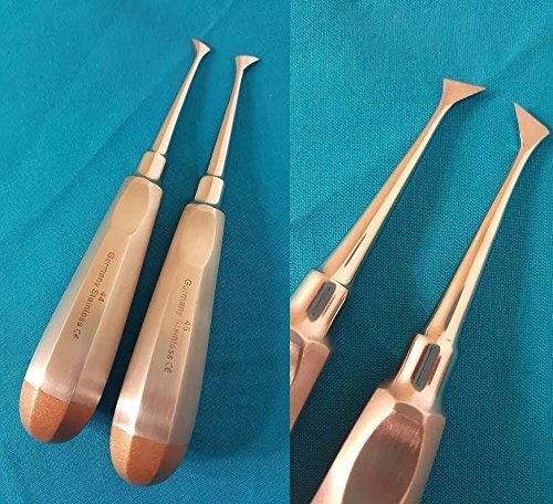 Amazon.com: Set of 2 Dental Root Elevator Cryer NO 44 and 45 German ...