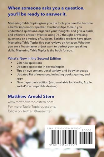 Snapklik.com : Mastering Table Topics