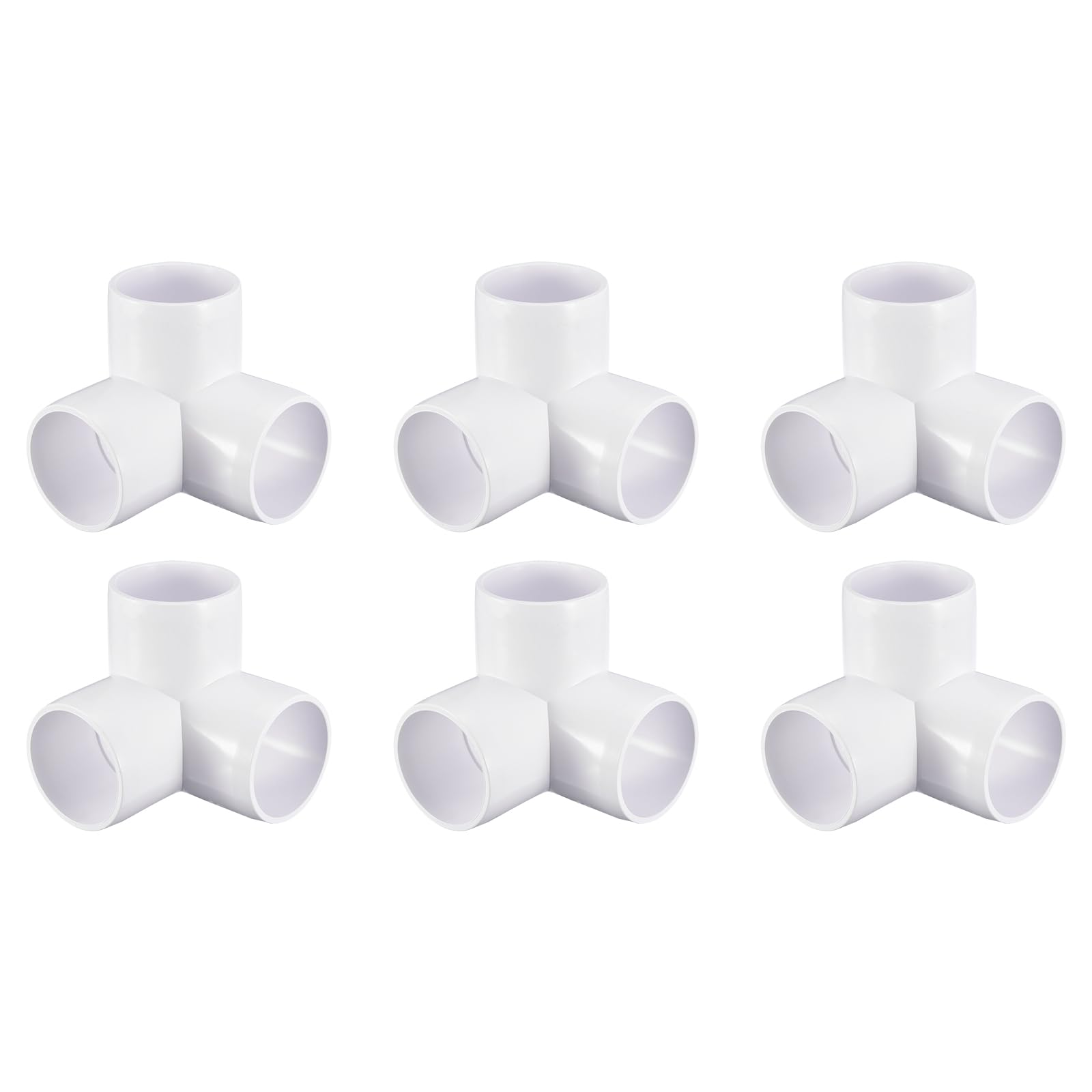 Amazon.com: uxcell 6Pack 3 Way PVC Fittings, 1-1/2 Inch PVC Pipe ...