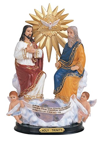 Amazon.com: Holy Trinity Statue Estatua Jesus, Joseph and Holy Spirit ...