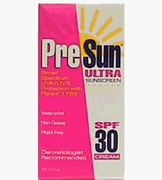 Amazon.com : PreSun ultra sunscreen SPF 30 cream UVB/UVA Protection for ...