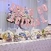Ouligay Let's Go Girls Banner Pink Glitter Banner Last Rodeo Hen Party ...