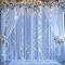 Amazon.com: Blue Tulle Backdrop Curtains with Lights String for Parites ...