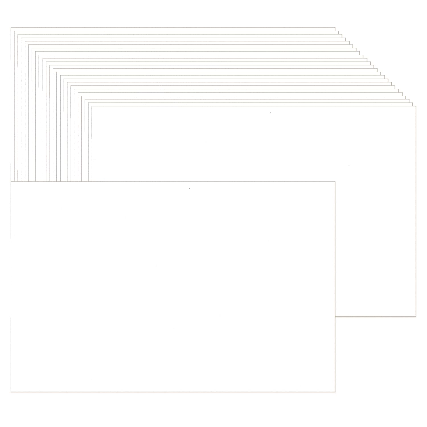 Snapklik.com : Baisunt 50 Pack 5x7 White Cardstock Paper Blank Thick ...