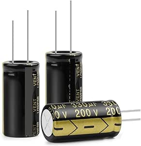 Amazon.com: PPOZYLPC 10Pcs Aluminum Electrolytic Capacitor 200V330UF 18x35 High Frequency Low ...