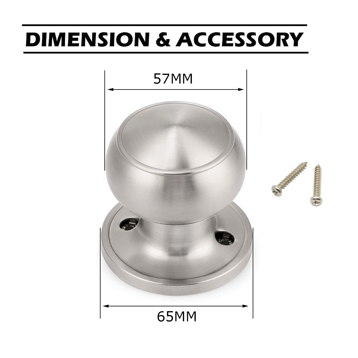 Snapklik.com : Door Lockset Stainless Steel Keyless Half Dummy Door ...