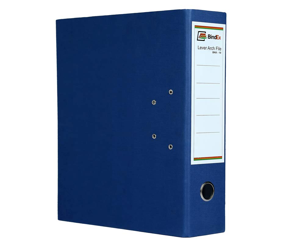 Buy BindEx Office Lever Arch Box File Blue (Pack of 4) Lever Arch Box ...