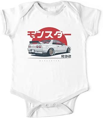 Amazon.com: Onesie Monster Outfits Skyline Bodysuit R32 Infant Crew ...