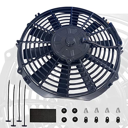 12 Inch Electric Radiator Cooling Fans Push Pull Universal Slim Fan 12V ...