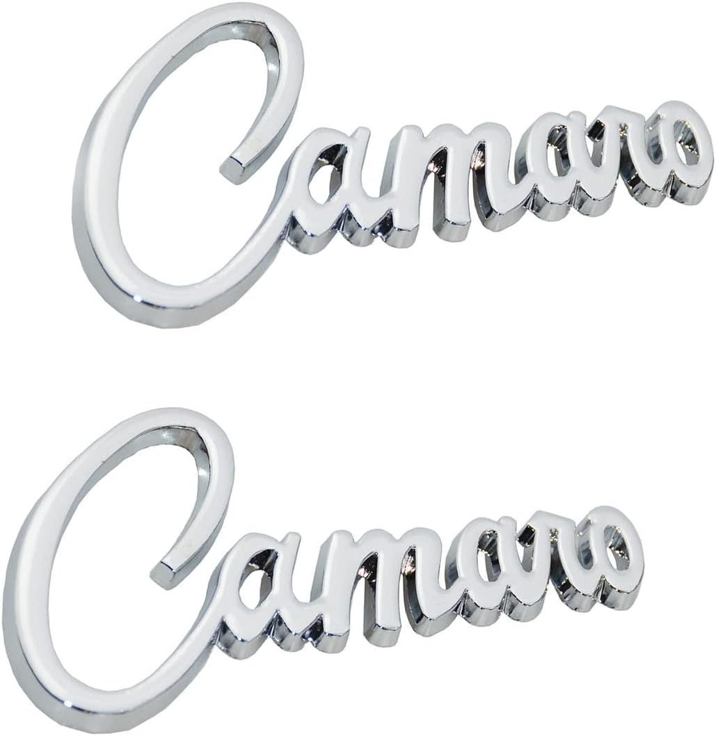 Amazon.com: 2X Metal Camaro Letter Emblems Badges 3D Logo Replacement ...
