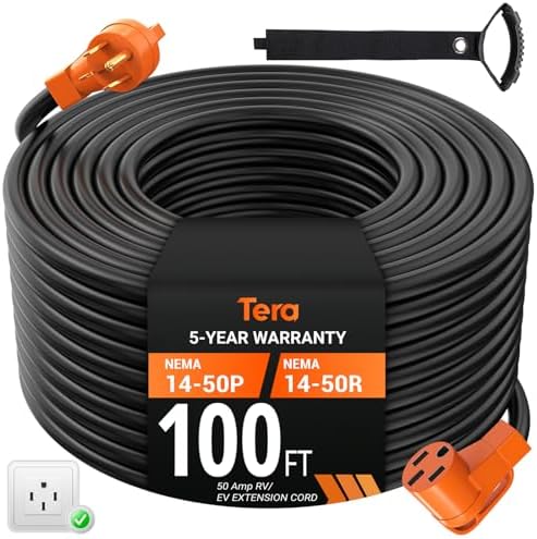 Amazon.com: GearIT 50-Amp Extension Cord for RV and EV (100 Feet) 4 ...
