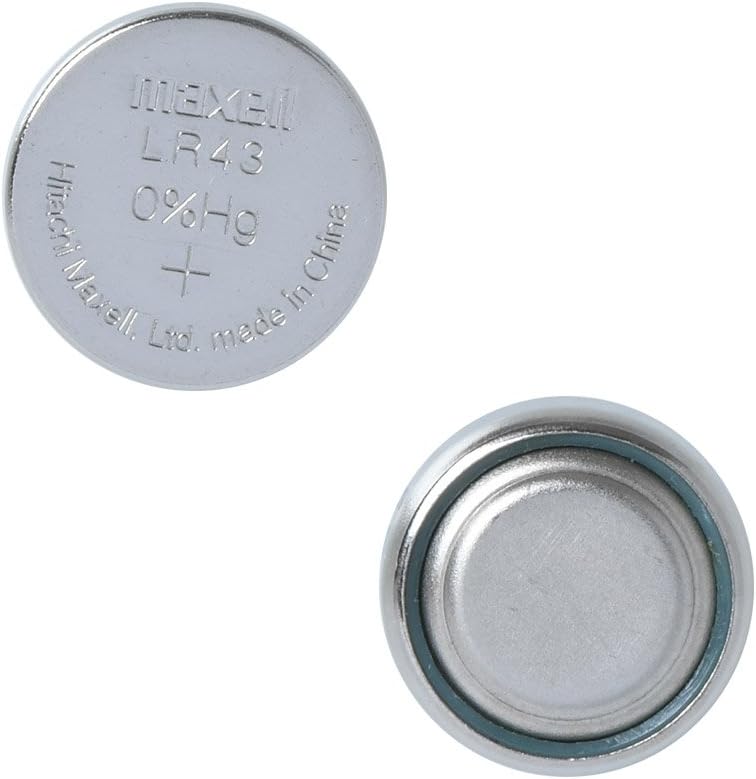 Amazon.com: 10pcs Maxell LR43 1.5v Alkaline Button Batteries Also Known ...