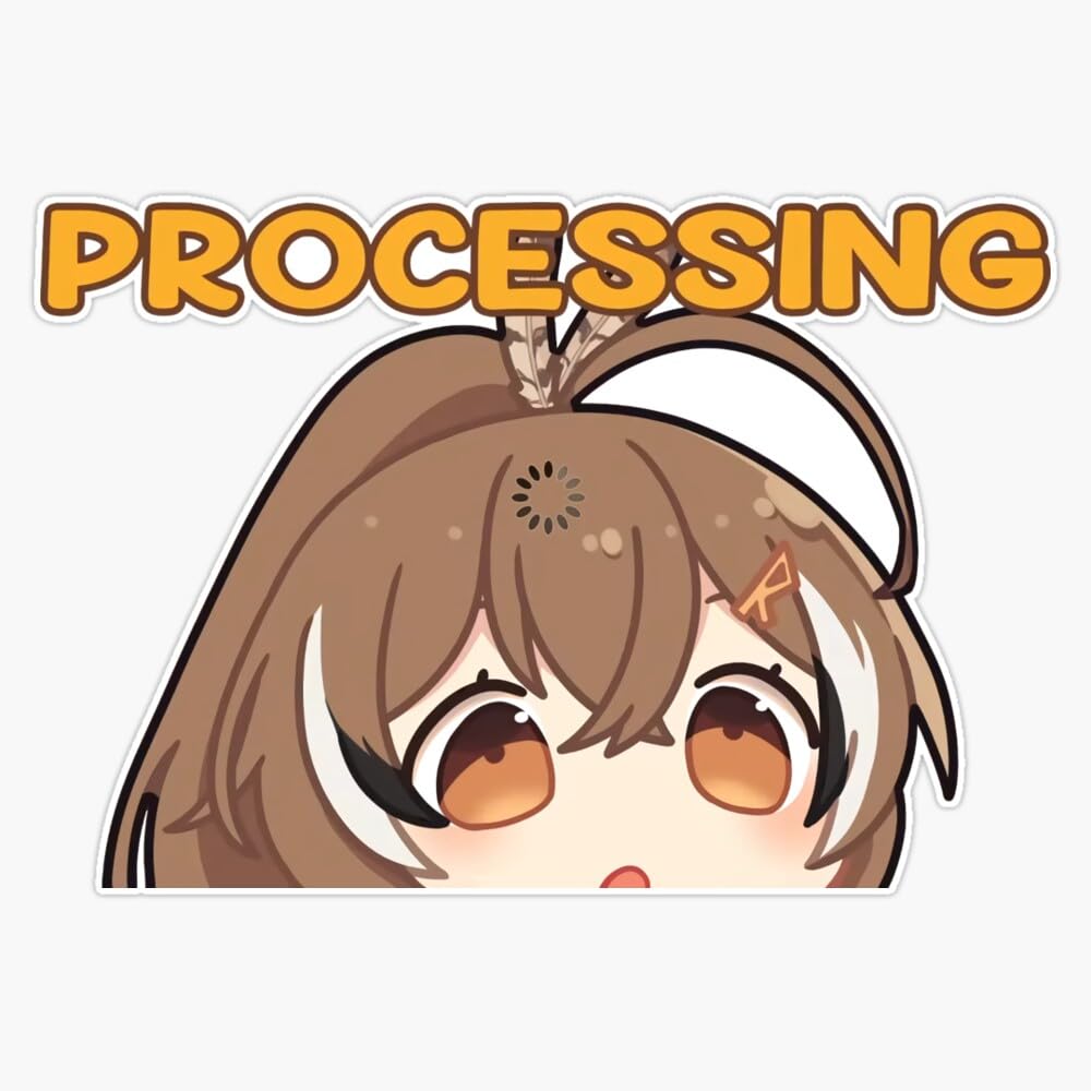 Amazon.com - Mumei Processing Hololive Sticker Bumper Sticker Vinyl ...