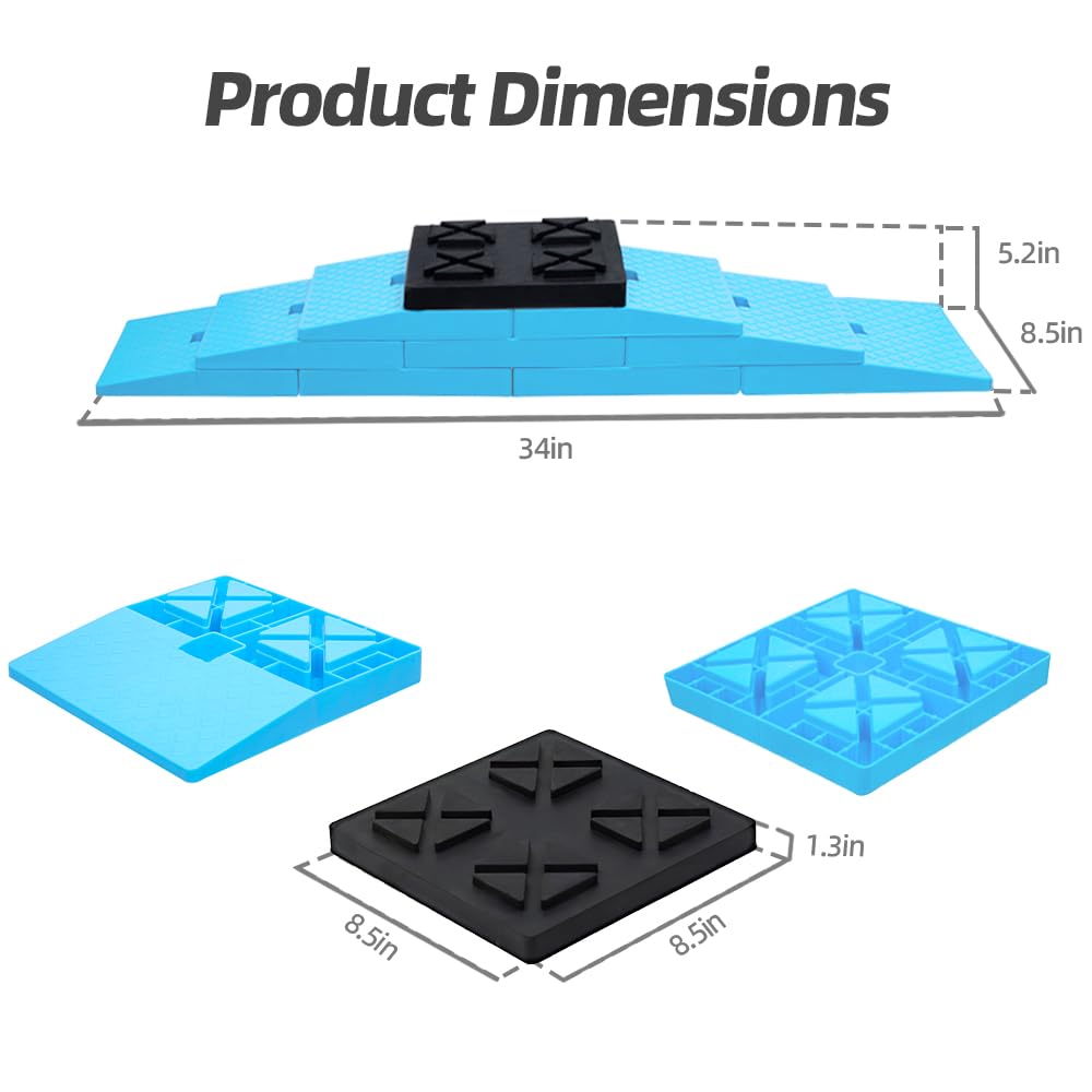 Snapklik.com : GarfatolRv RV Leveling Blocks Heavy Duty Camper Levelers ...
