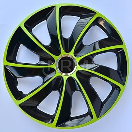 Stig Extra Wheel Trims 15 Inch Black / Green Set of 4 : Amazon.co.uk ...