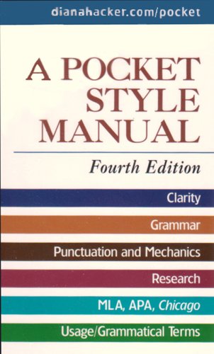 Amazon.com: Pocket Style Manual 4e & Working with Sources MLA Quick ...