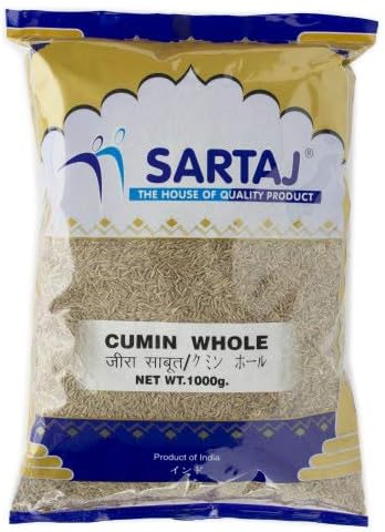 Amazon.co.jp: クミン ホール サルタージ 1kg Cumin Seed Whole SARTAJ 業務用 スパイス : 食品・飲料・お酒