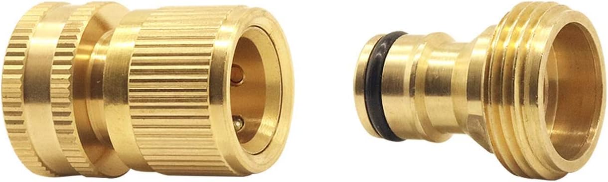 Garden Hose Quick Connect,3/4 inch Brass Female Thread Tap Connector ...