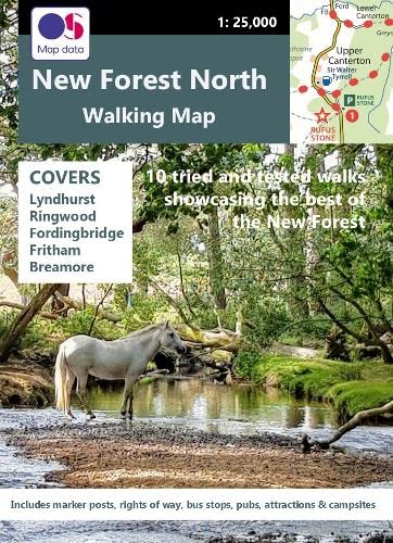 Buy New Forest North Walking Map: 10 tried & tested walks showcasing ...