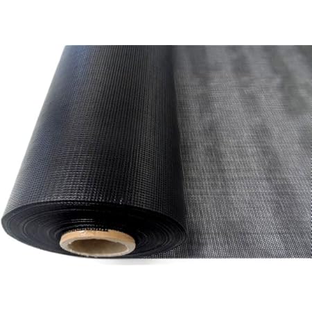 PVC Heavy Duty MESH Fabric 220GSM Polyester Black 79"/200CM Wide X 1M ...