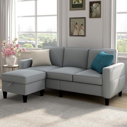 Amazon.com: BearDen Creations Convertible Sectional Couches for Living ...