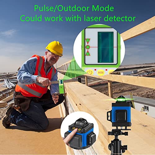 Snapklik.com : Self-leveling Laser Level, Elikliv Green Beam 4D Four ...