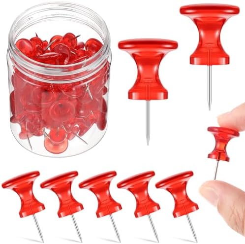 Amazon.com : Outus 60 Pieces Giant Push Pins Large Thumb Tacks Jumbo ...