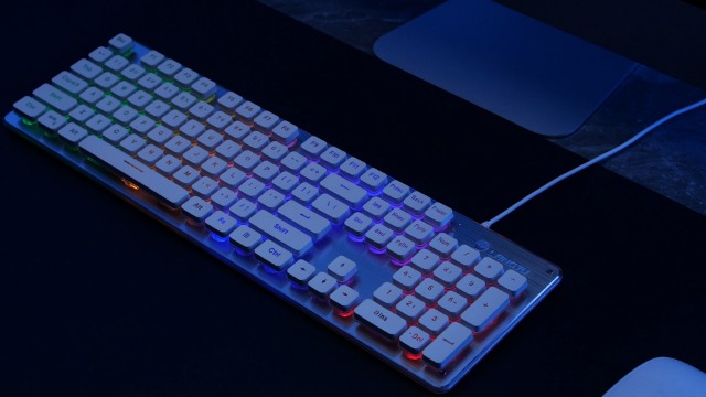 Watch LANGTU L1 LED Backlit Light up Keyboard for Office on Amazon Live