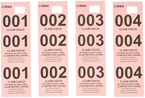 Amazon.com: Tiger Chef Coat Check Tickets, Colored Paper Coat Room ...