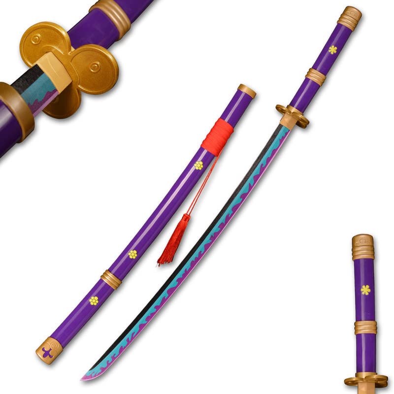Buy Roronoa Zoro Anime Samurai Cosplay :Yama Enma,Purple,Bamboo Blade ...