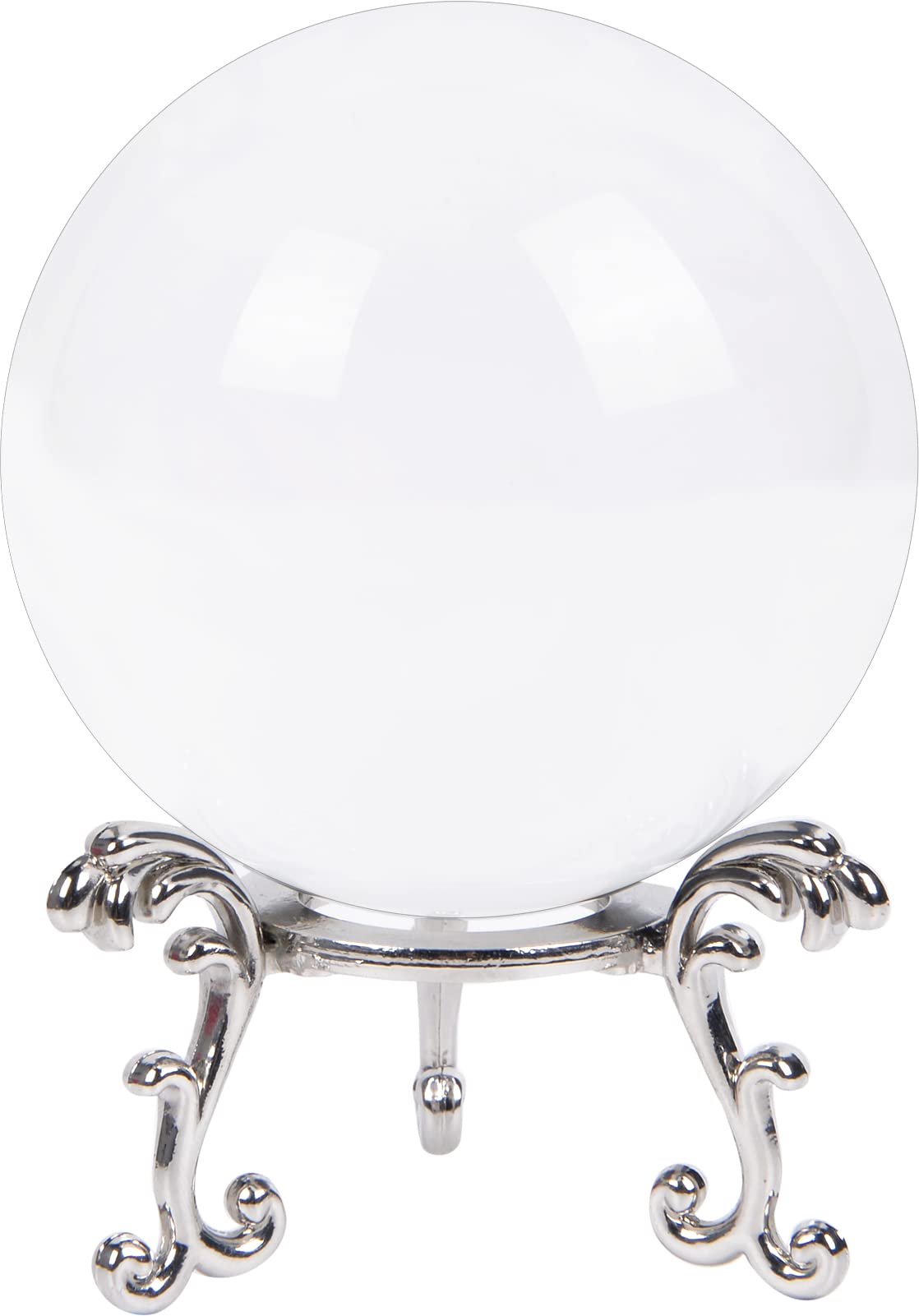 Amazon.com: Crystal Ball Glass Globe Decor - Crystal Sphere with Stand ...