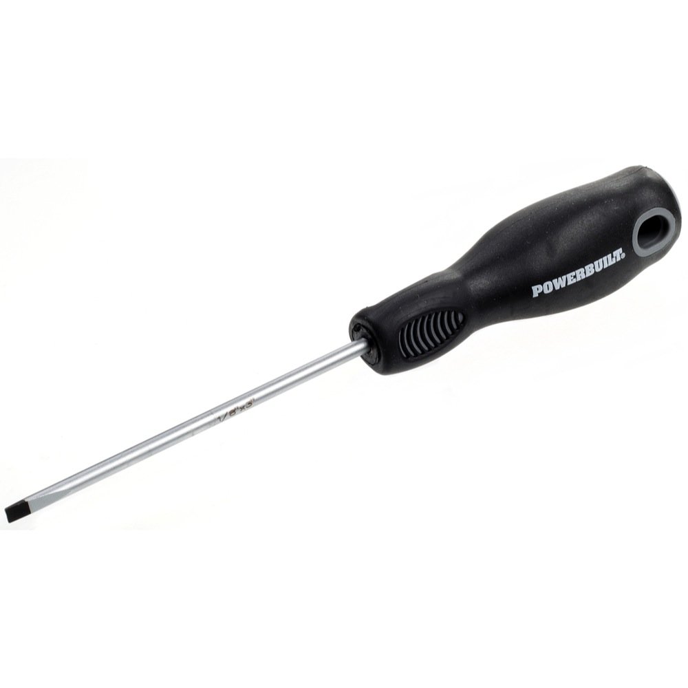 Amazon.com: Powerbuilt - 1/8" x 3" Slotted Screwdriver (Inj Handle ...