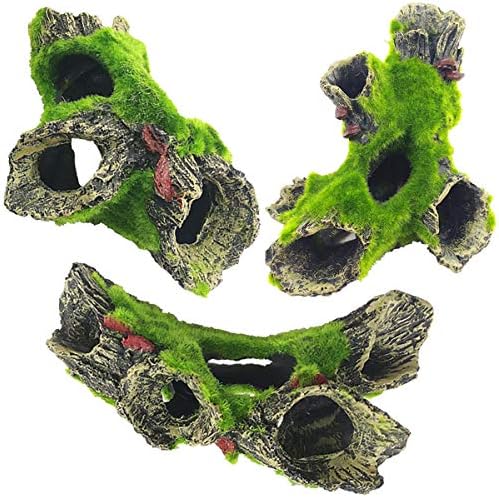 hygger Aquarium Decoration Tree Trunk, Resin Cave Fish Tank Decoration ...