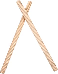 Amazon.com: EXCEART 2pcs Wooden Rhythm Sticks Classroom Rhythm ...