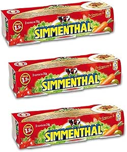 Simmenthal Fleisch in Gelee, 3 x 90 g, 100 % italienisches Fleisch ...